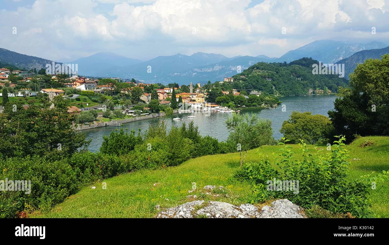 Lake Como View Stock Photo - Alamy
