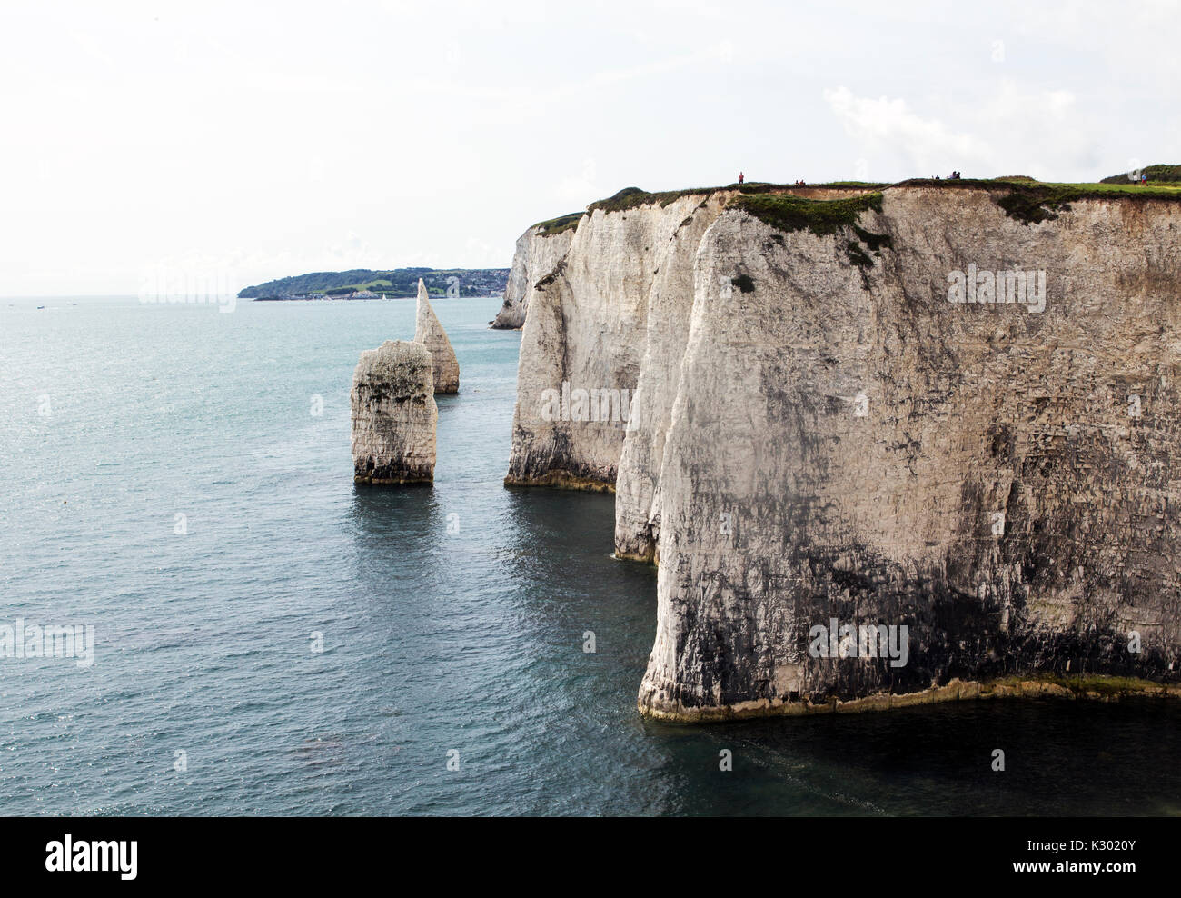 Jurassic coast Dorset UK Ballard Point Stock Photo - Alamy