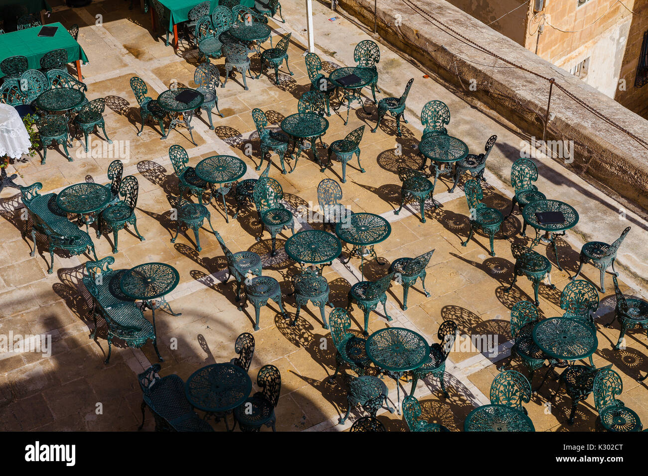 Top view table chairs hi-res stock photography and images - Alamy