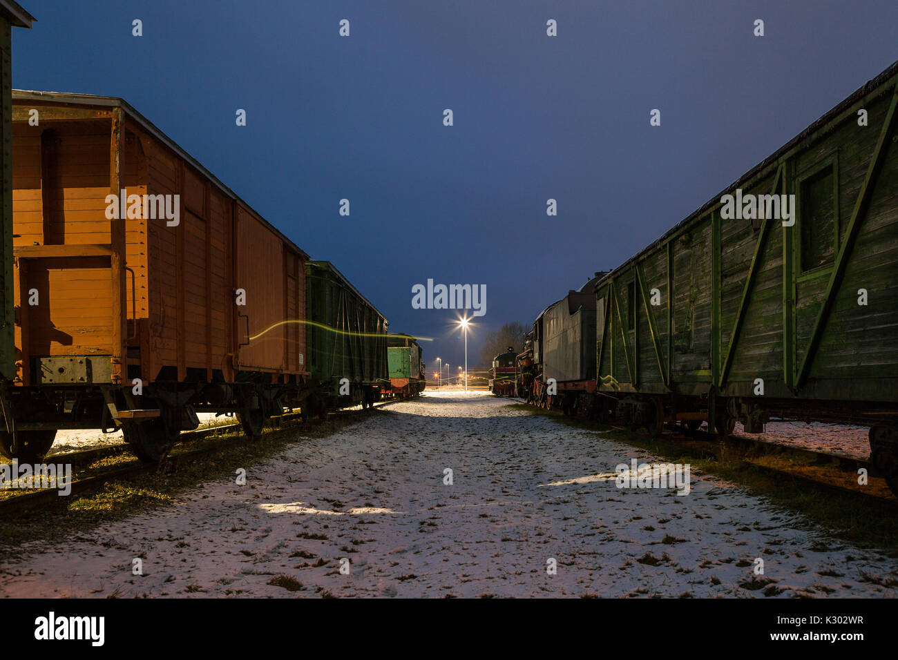 Russia train night winter hi-res stock photography and images - Alamy