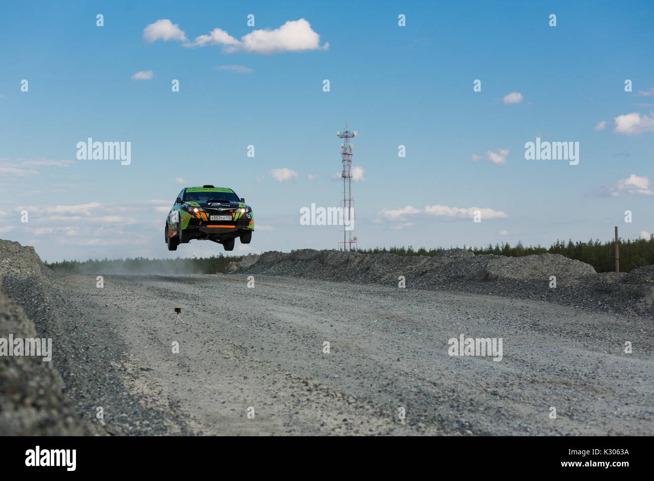 Asbestos, Russia August 5, 2017 - Final 6th stage of the Russian Rally ...