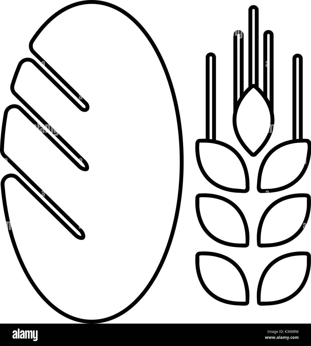 Wheat rye bread sliced Black and White Stock Photos & Images - Alamy