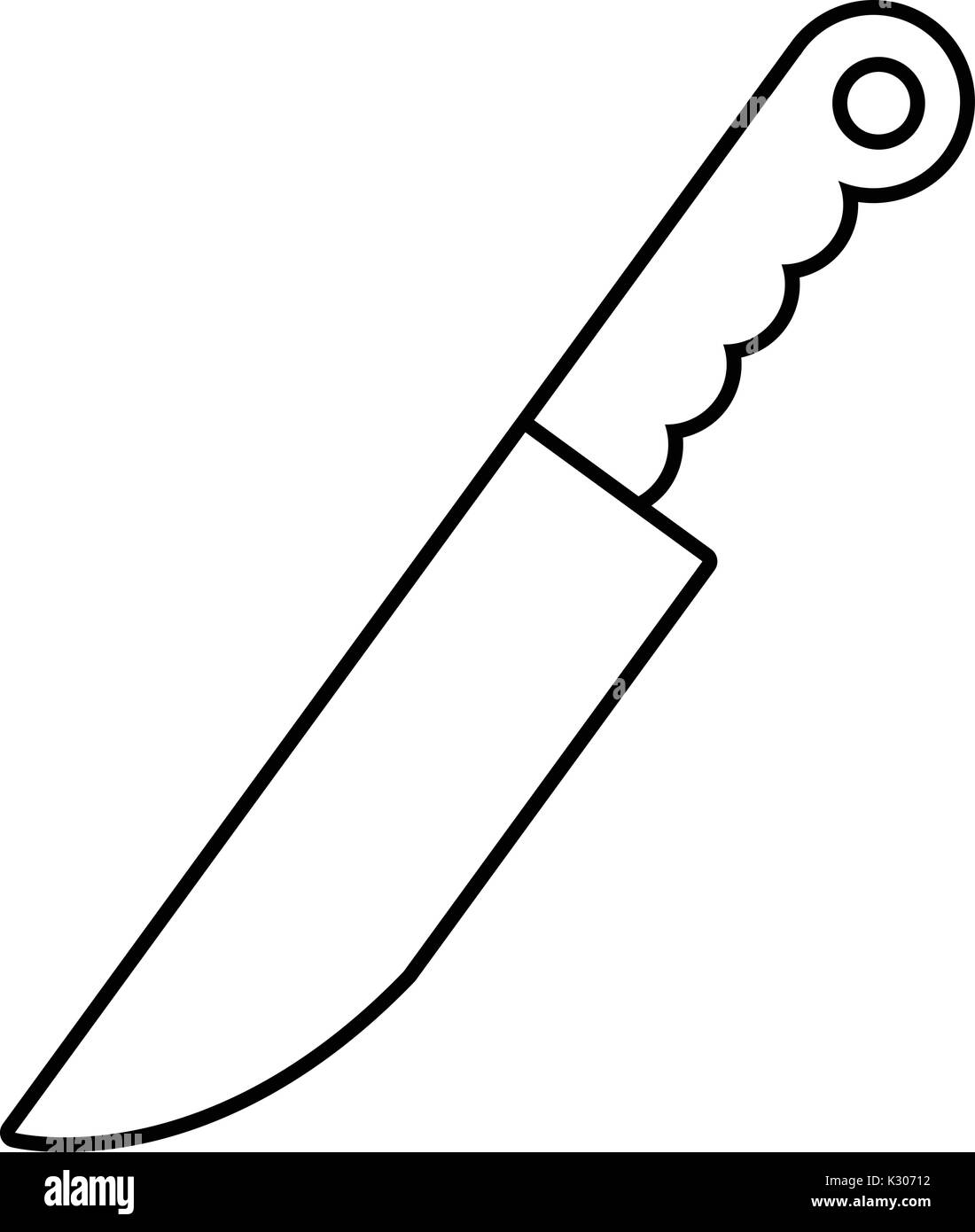 Knife icon , outline style Stock Vector Image & Art - Alamy