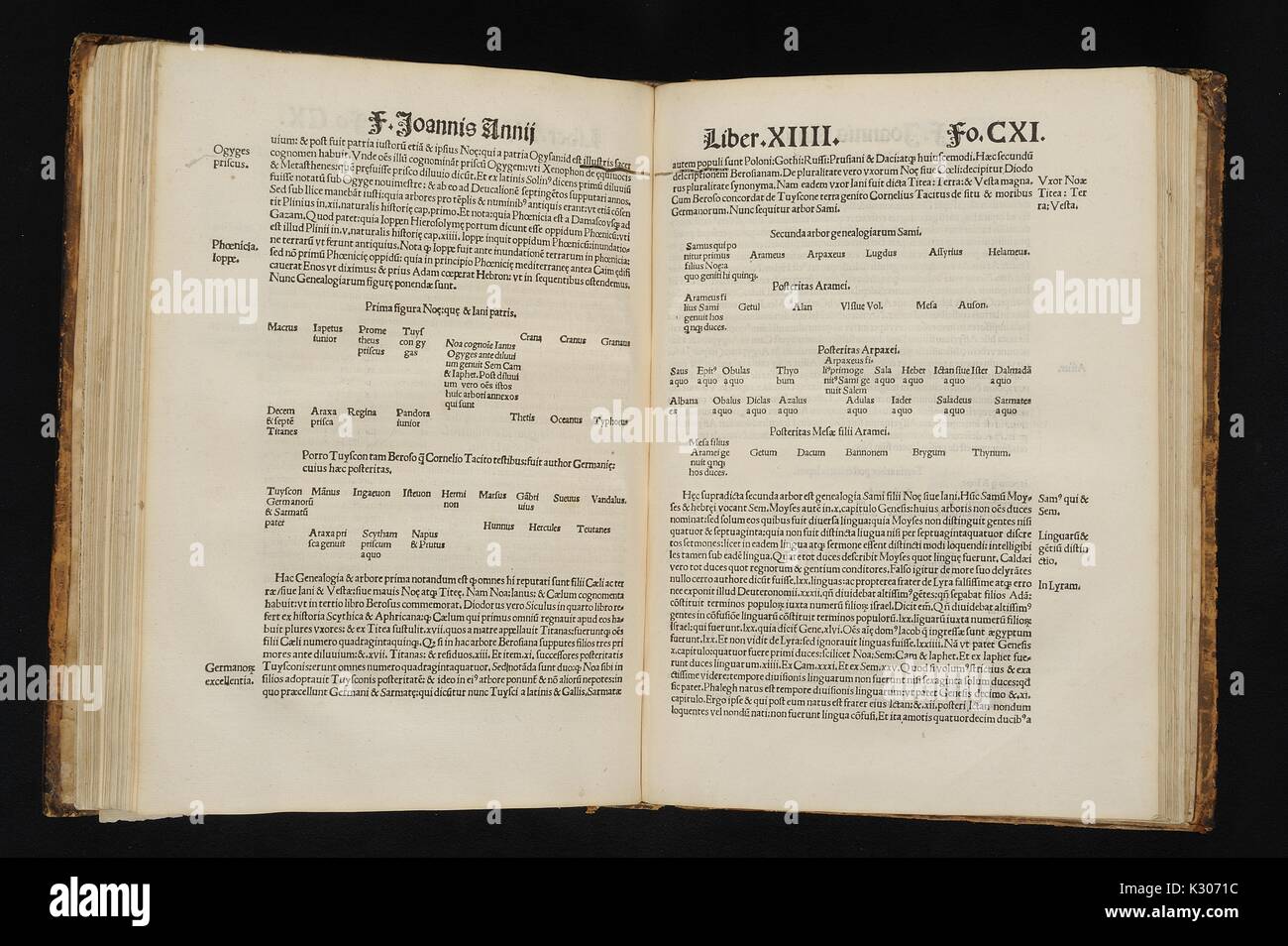 Illuminated manuscript pages from 'The Antiquities of Annius' published ...