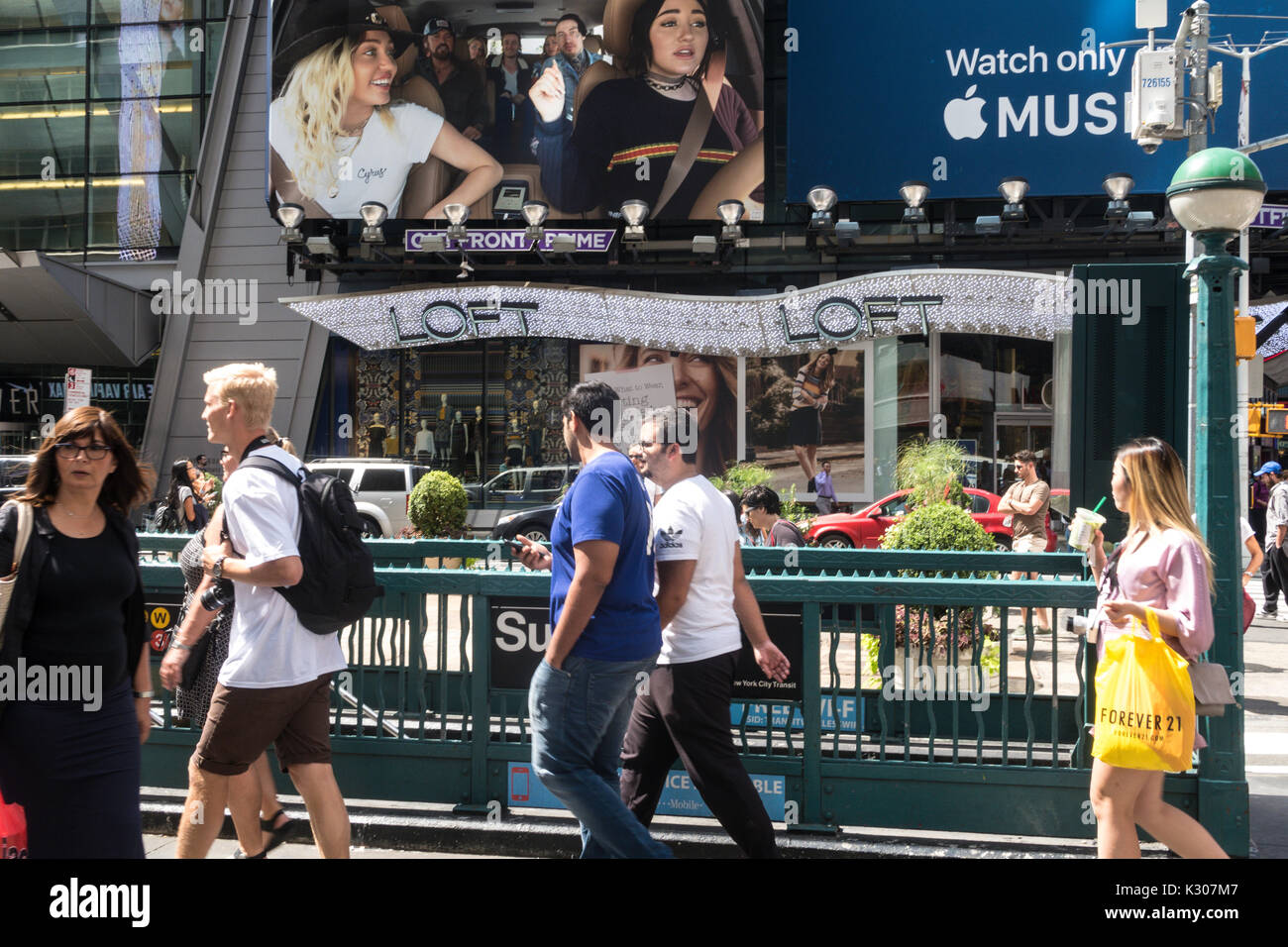 New york subway sign times square hi-res stock photography and images ...