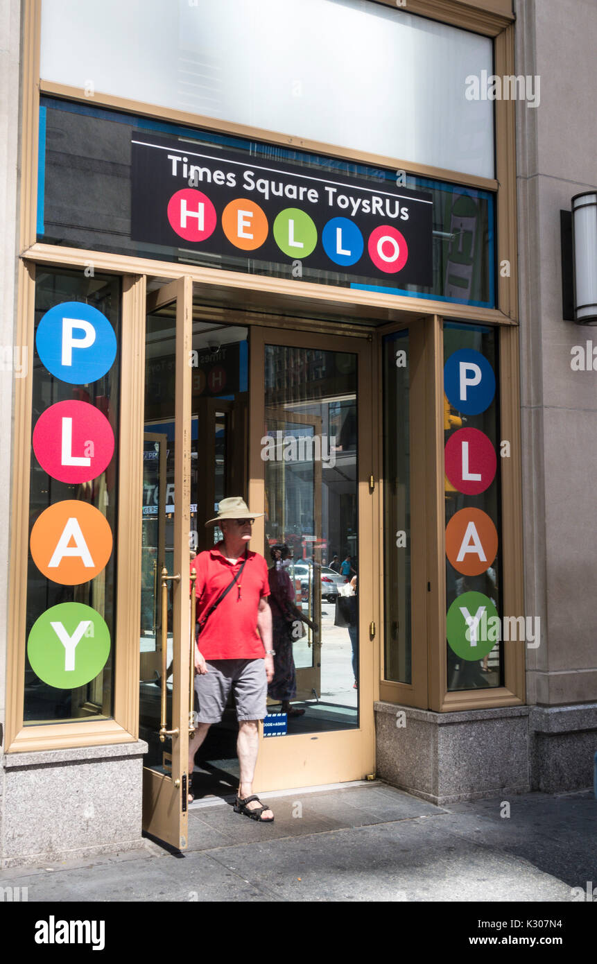 Times Square ToysRUs, NYC, USA Stock Photo - Alamy