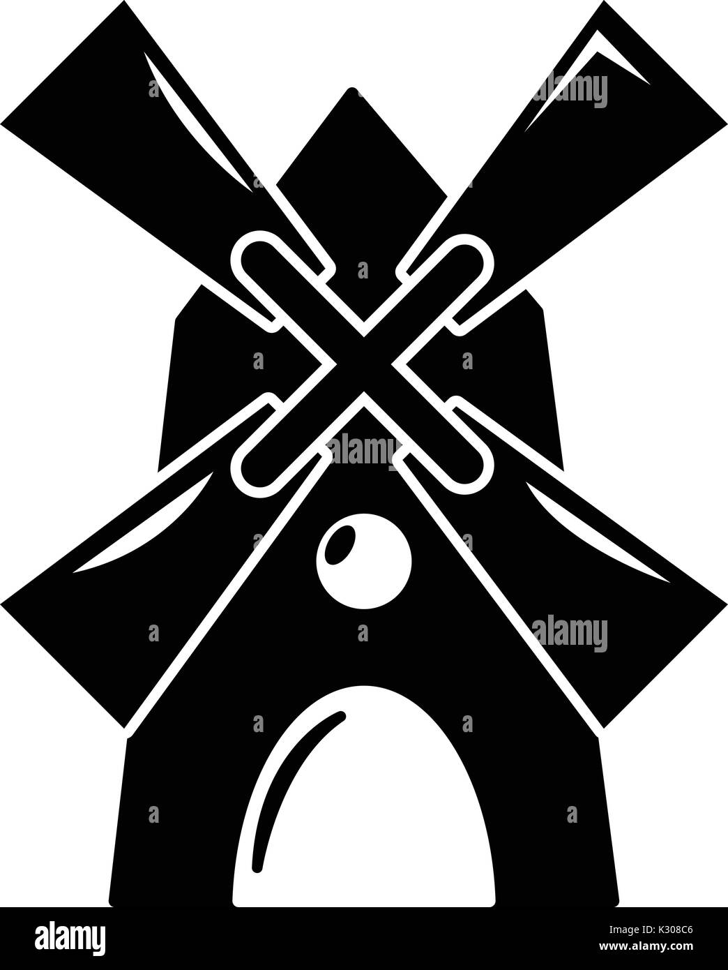 Windmill icon , simple style Stock Vector Image & Art - Alamy