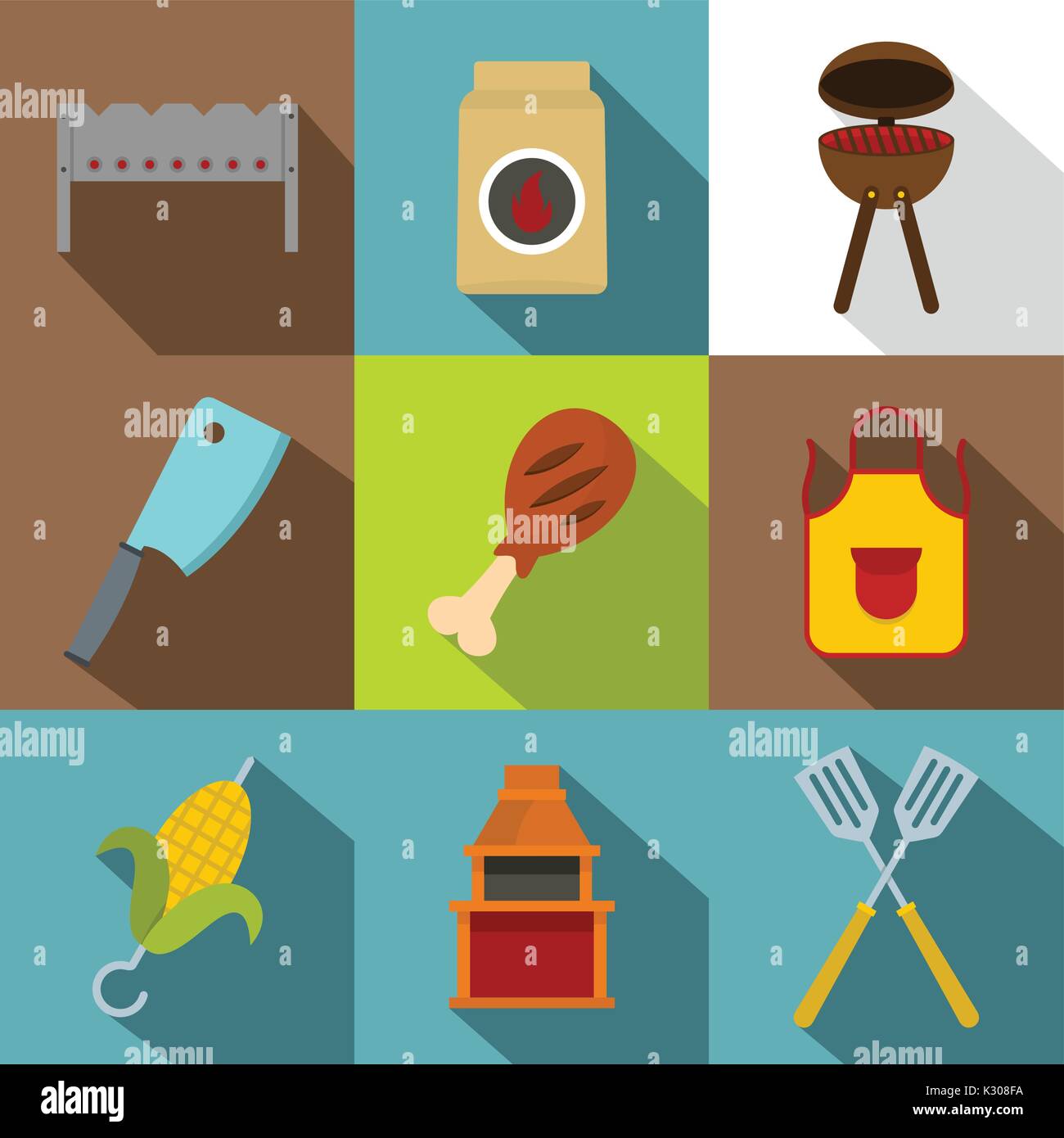 Long skewer Stock Vector Images - Alamy