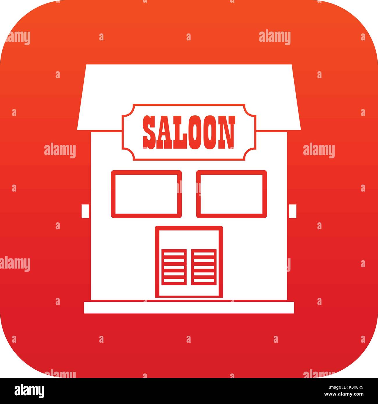 Western saloon icon digital red Stock Vector Image & Art - Alamy