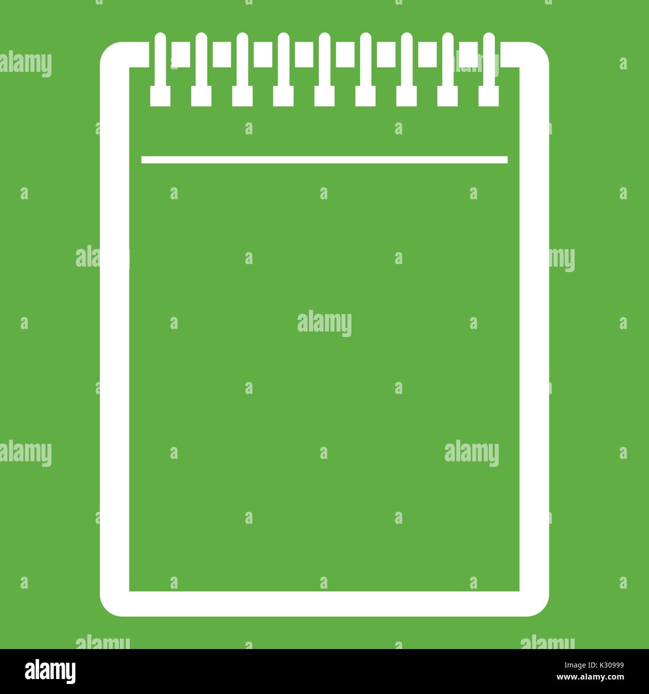 Blank notepad green cover Stock Vector Images - Alamy