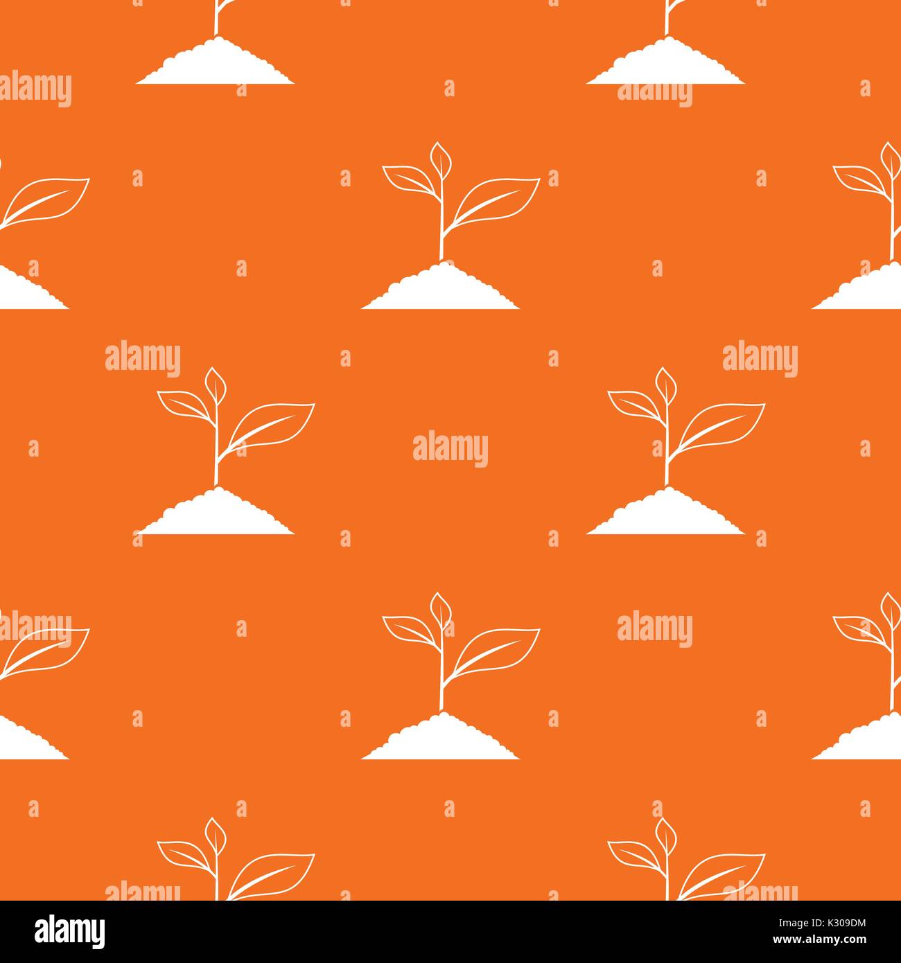 Growing plant pattern seamless Stock Vector Image & Art - Alamy