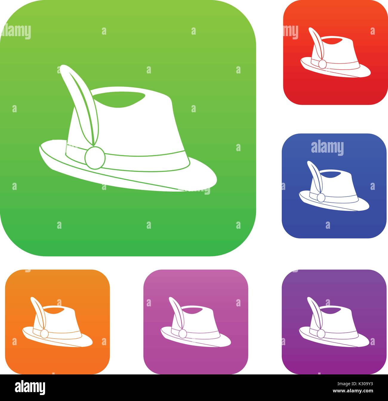 Irish hat set collection Stock Vector Image & Art - Alamy