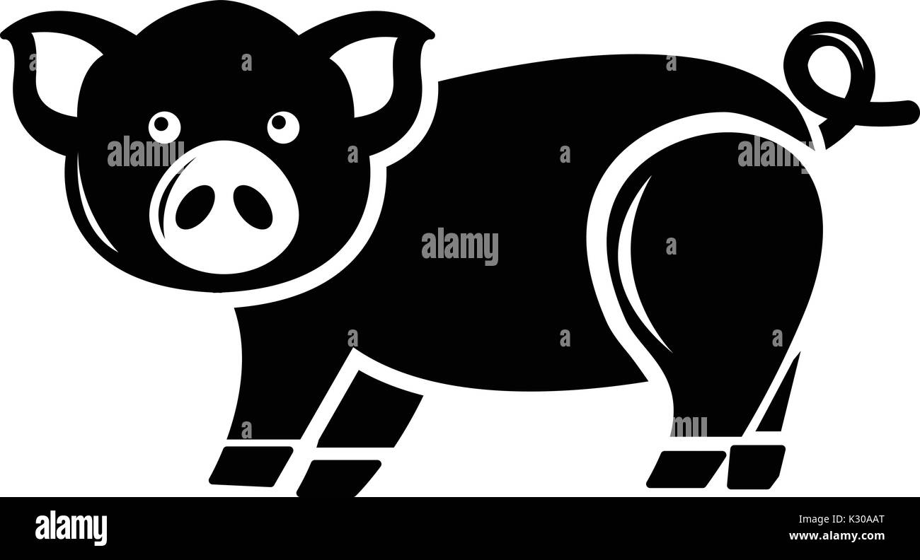 Cute pig icon , simple style Stock Vector Image & Art - Alamy