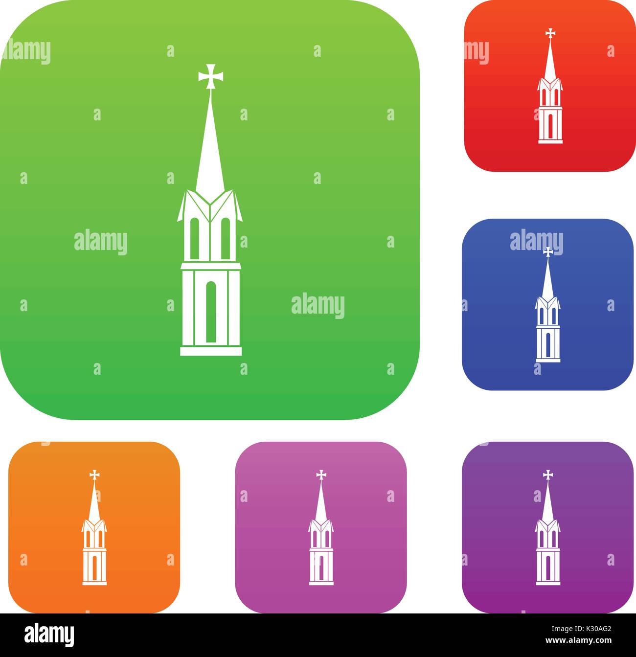 Church set collection Stock Vector Image & Art - Alamy