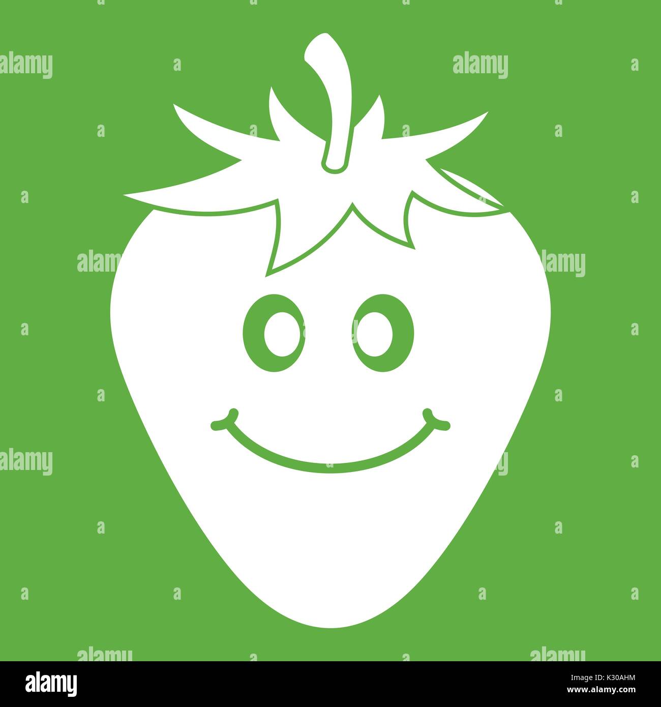 Ripe smiling strawberry icon hi-res stock photography and images - Alamy