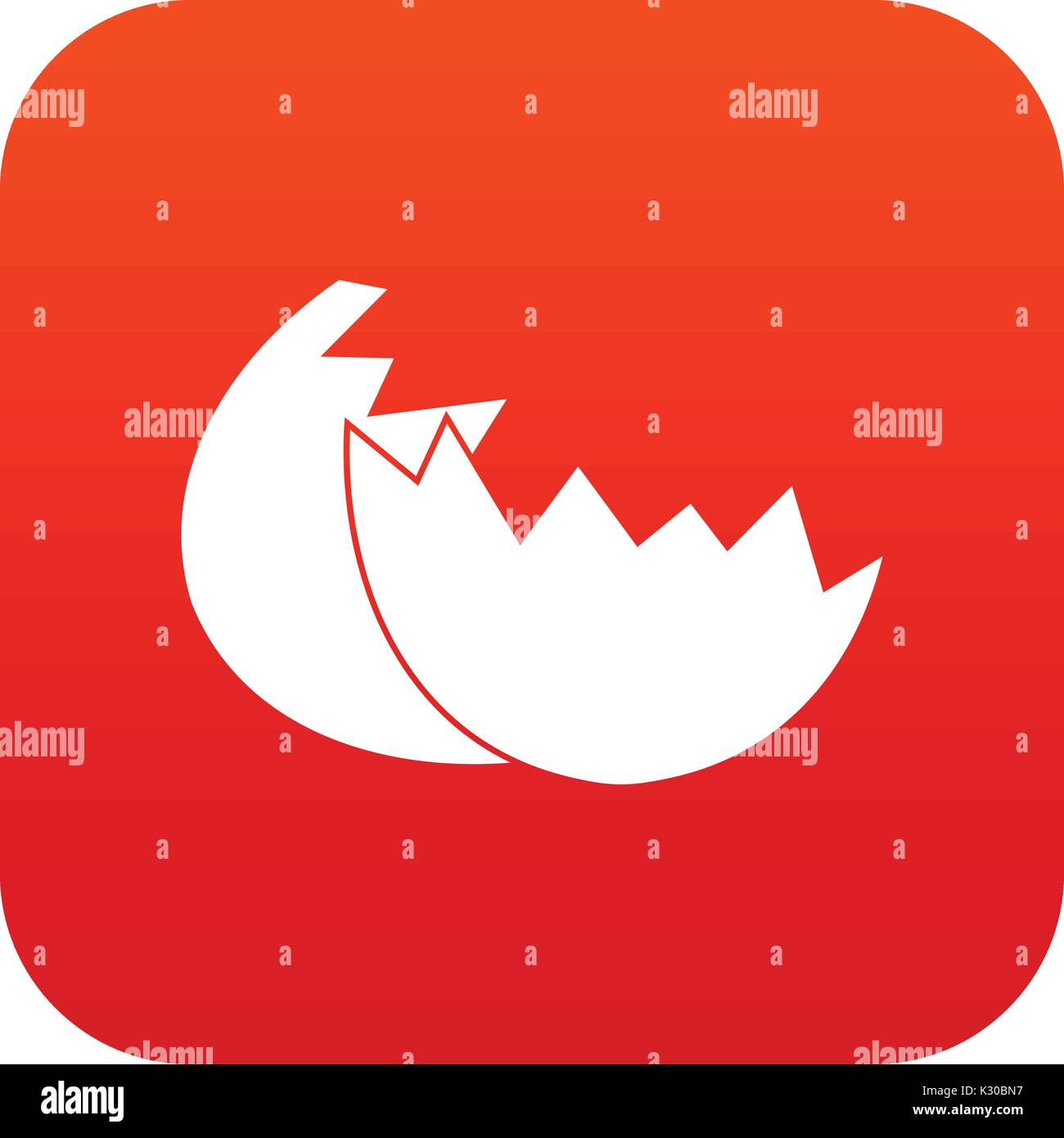 Egg shell icon digital red Stock Vector Image & Art - Alamy
