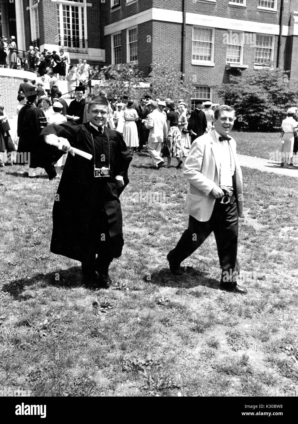 Johns Hopkins University graduates in academic dress and their loved ...