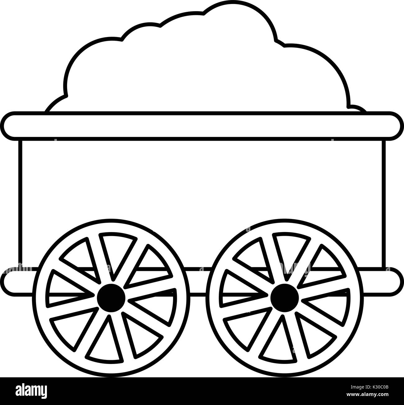 Train wagon icon , outline style Stock Vector Image & Art - Alamy
