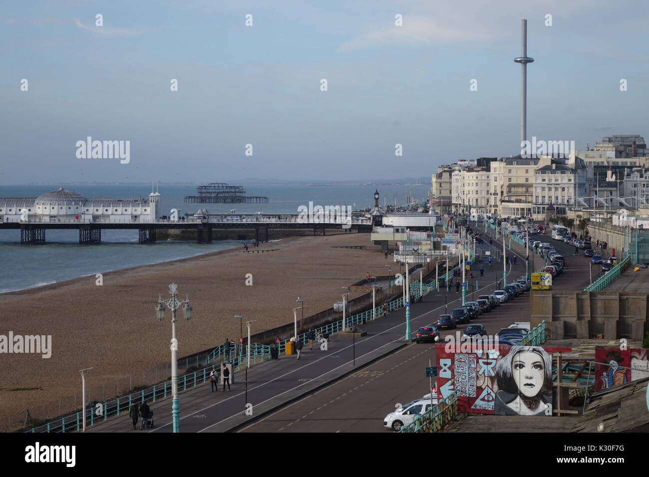 Brighton seafront electric railway hi-res stock photography and images ...