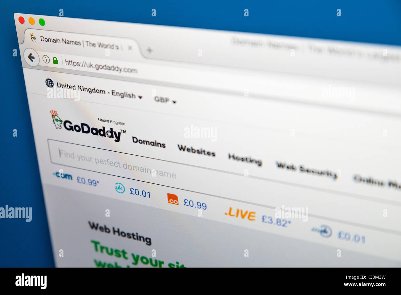 Godaddy logo hi-res stock photography and images - Alamy