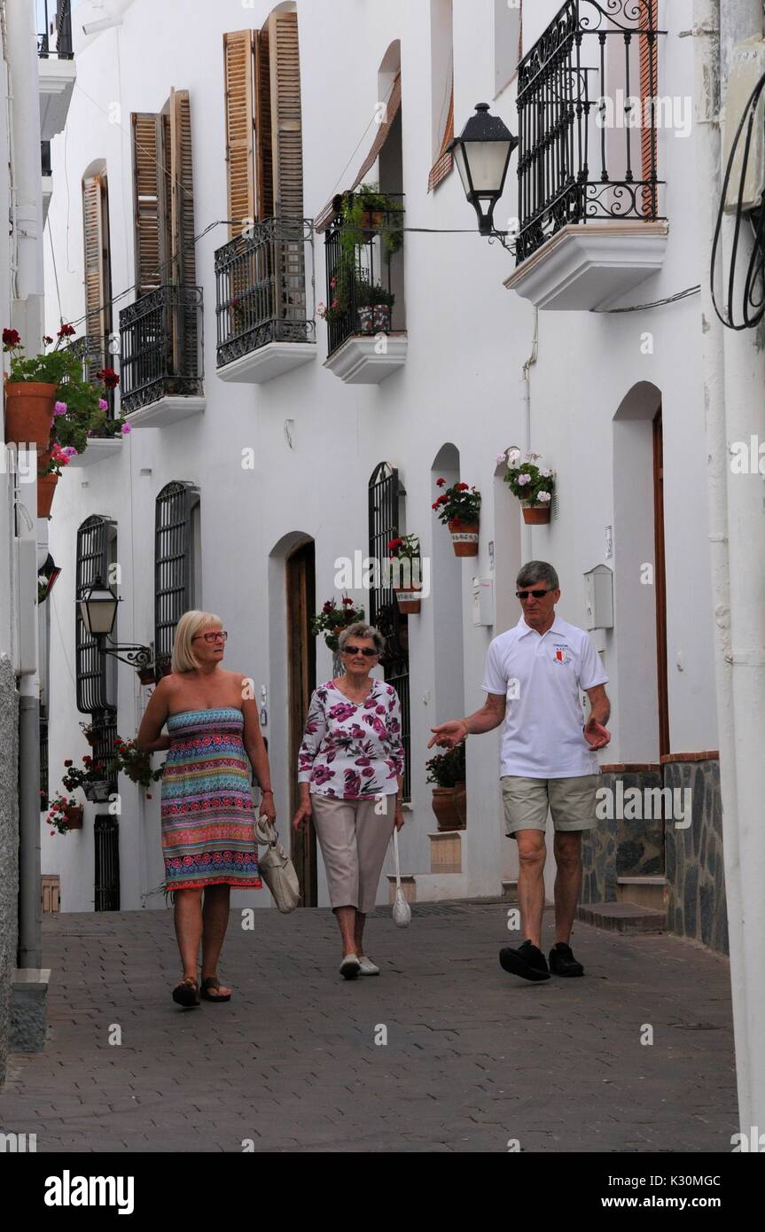 A street scene in Mojacar Pueblo, Almeria, Spain Stock Photo - Alamy