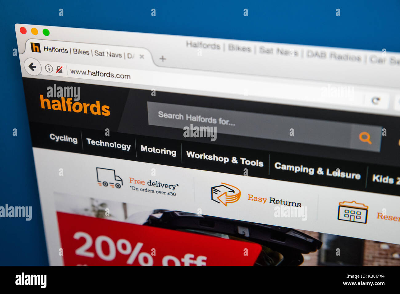 The halfords website hi-res stock photography and images - Alamy