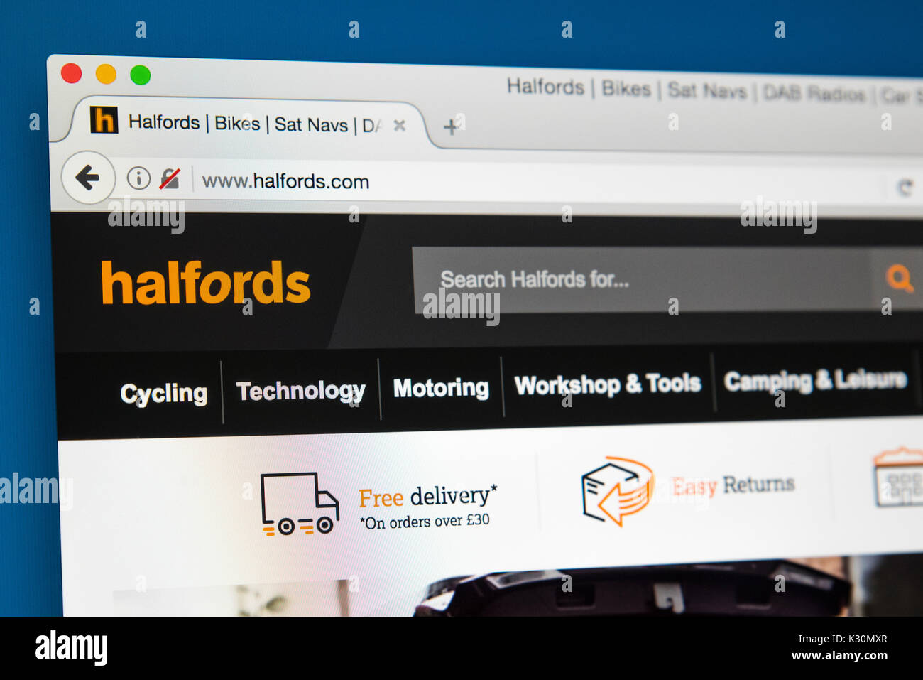 The halfords website hi-res stock photography and images - Alamy
