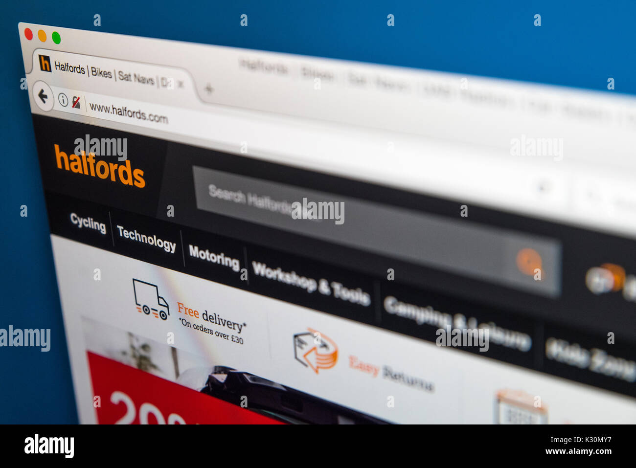 The halfords website hi-res stock photography and images - Alamy