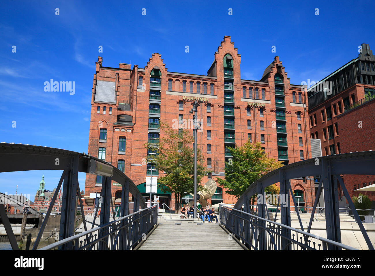 Old Warehouse district, International Maritime Museum, Hamburg harbor ...