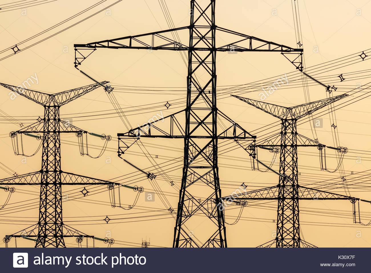 Power Line Transmission Tower High Resolution Stock Photography and ...