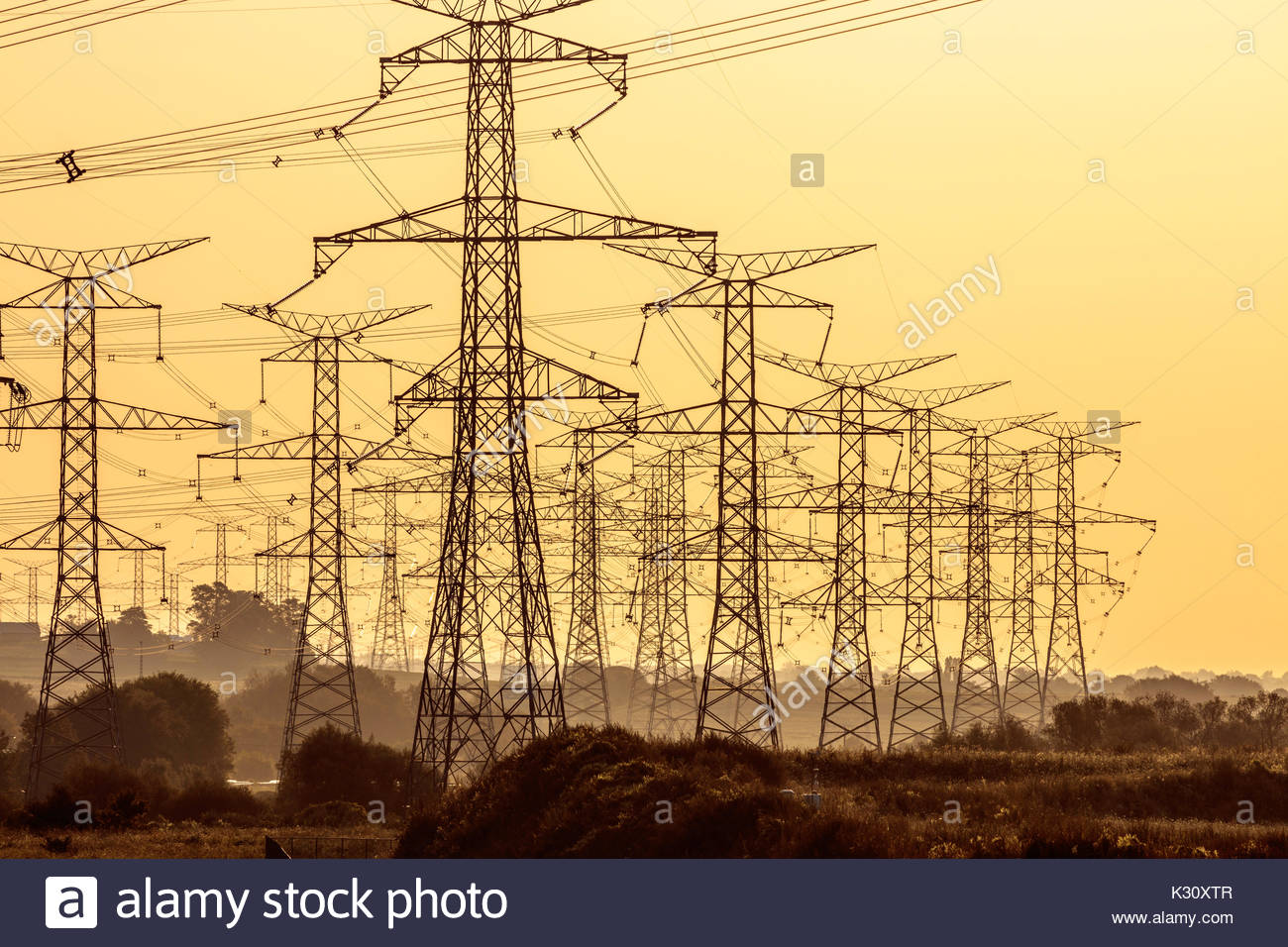 Energy Wires High Resolution Stock Photography and Images - Alamy