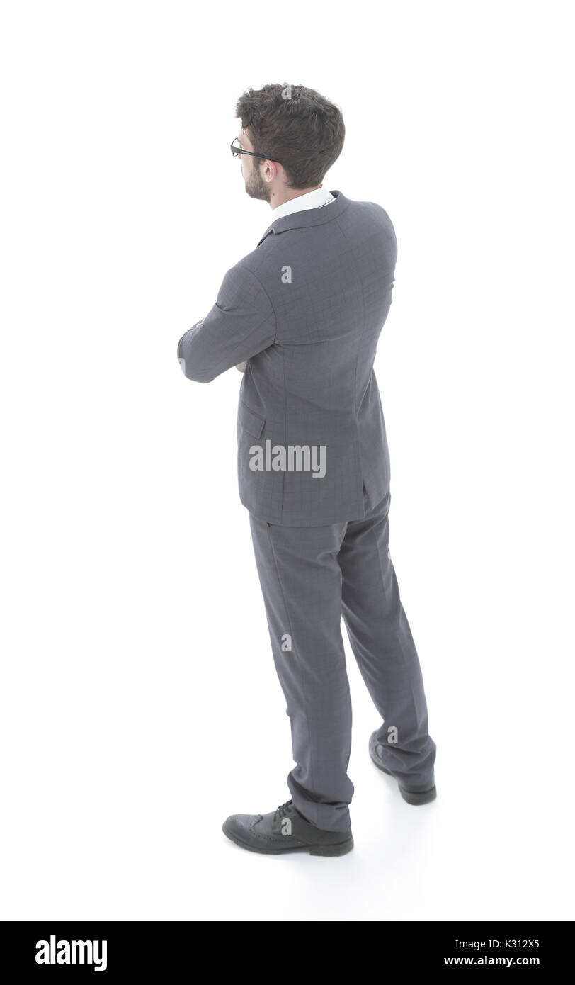 business man looking forward. back view Stock Photo - Alamy