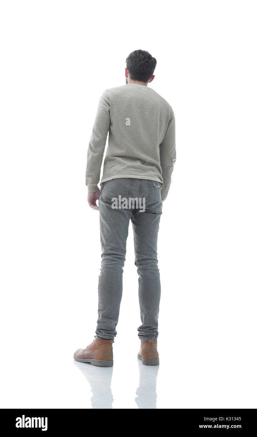 Back view young ambitious successful hi-res stock photography and ...