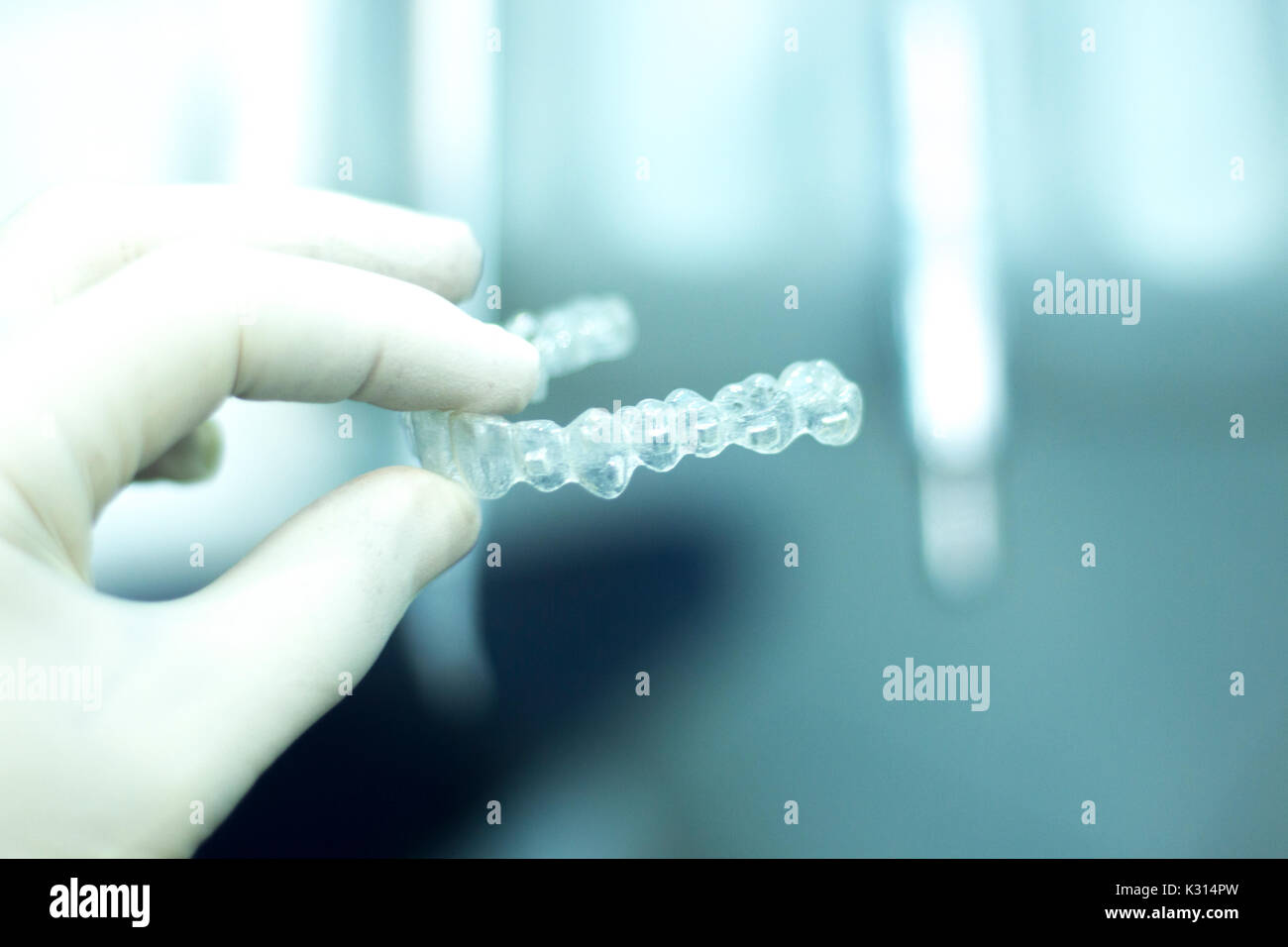 Invisible teeth retainers orthodontic brackets. Plastic modern ...