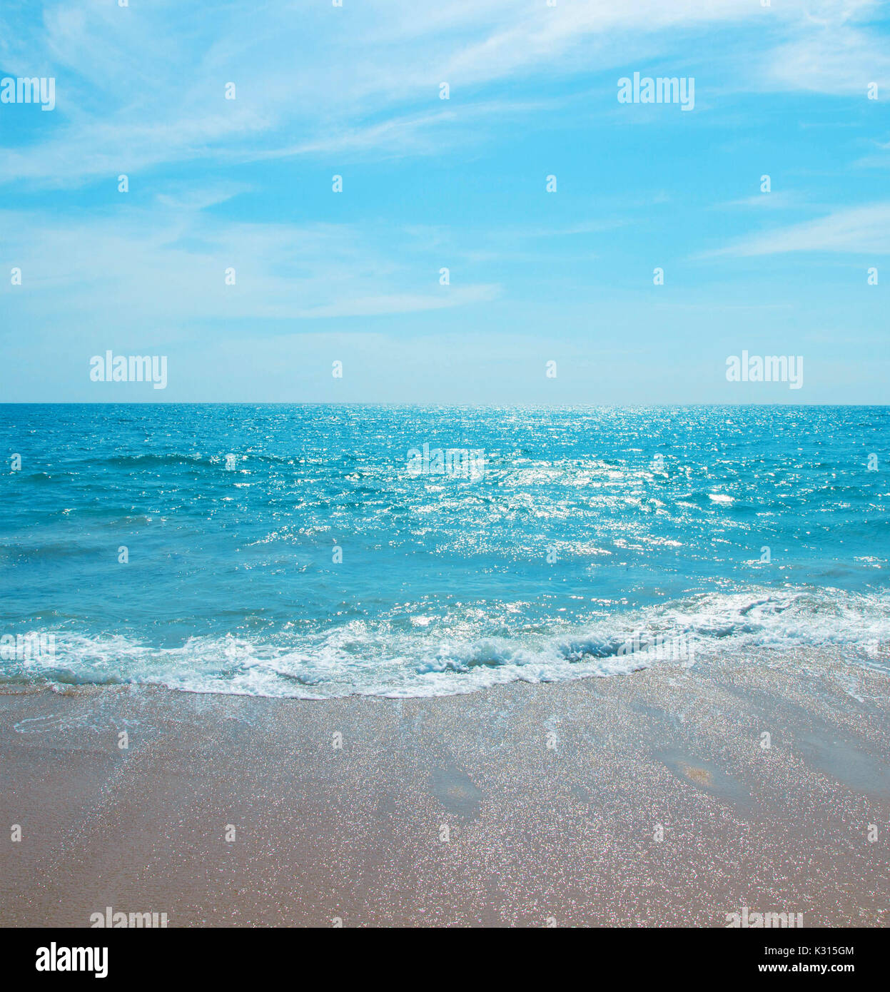 Beach blue summer background Stock Photo - Alamy