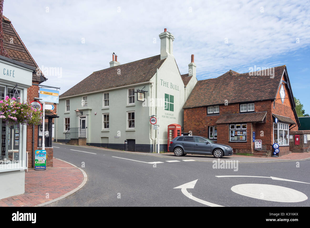 16th century The Bull Ditchling Pub, High Street, Ditchling, East Sussex, England, United ...