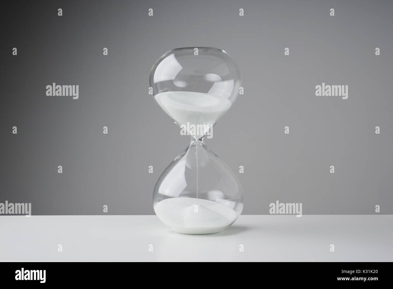 Studio photo of a hourglass,sand clock, business time management ...