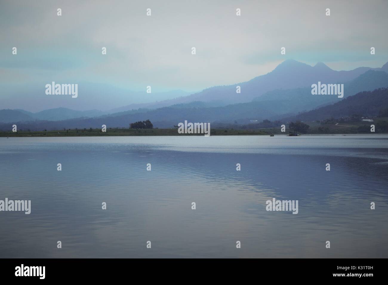 Selorejo lake tourist destination, in Malang Indonesia Stock Photo - Alamy