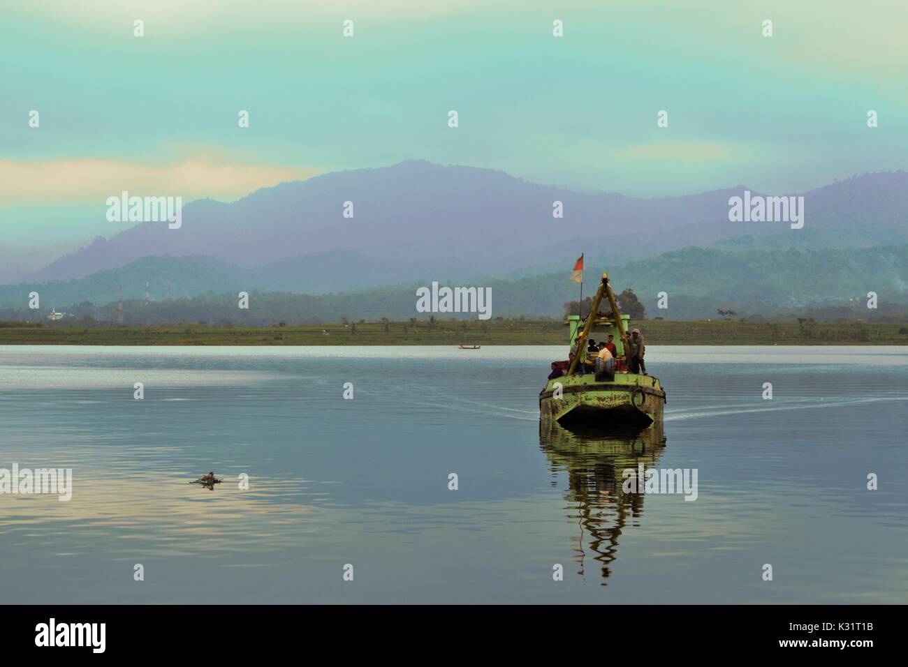 Selorejo lake tourist destination, in Malang Indonesia Stock Photo - Alamy