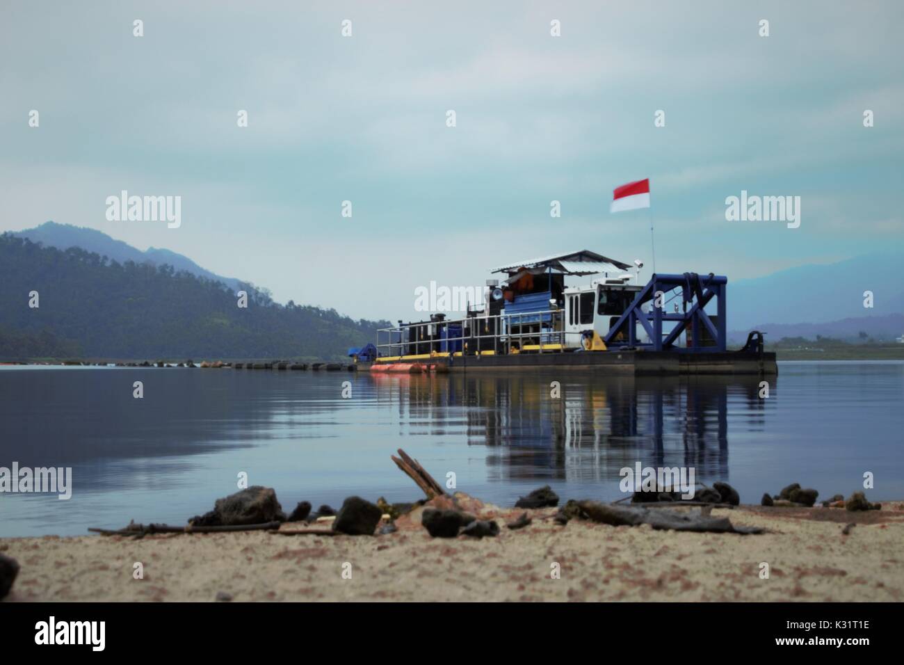Selorejo lake tourist destination, in Malang Indonesia Stock Photo - Alamy