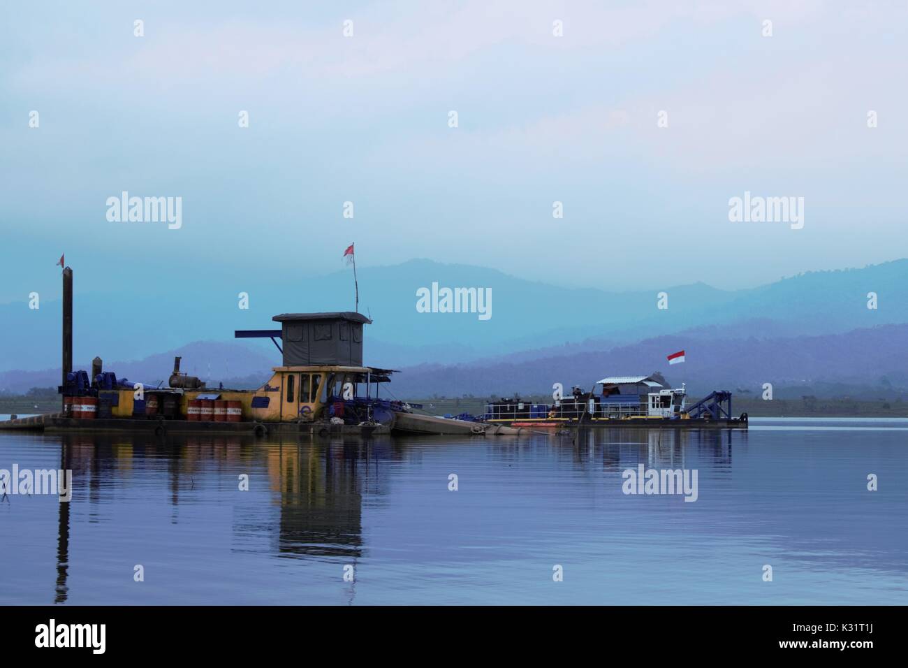 Selorejo lake tourist destination, in Malang Indonesia Stock Photo - Alamy