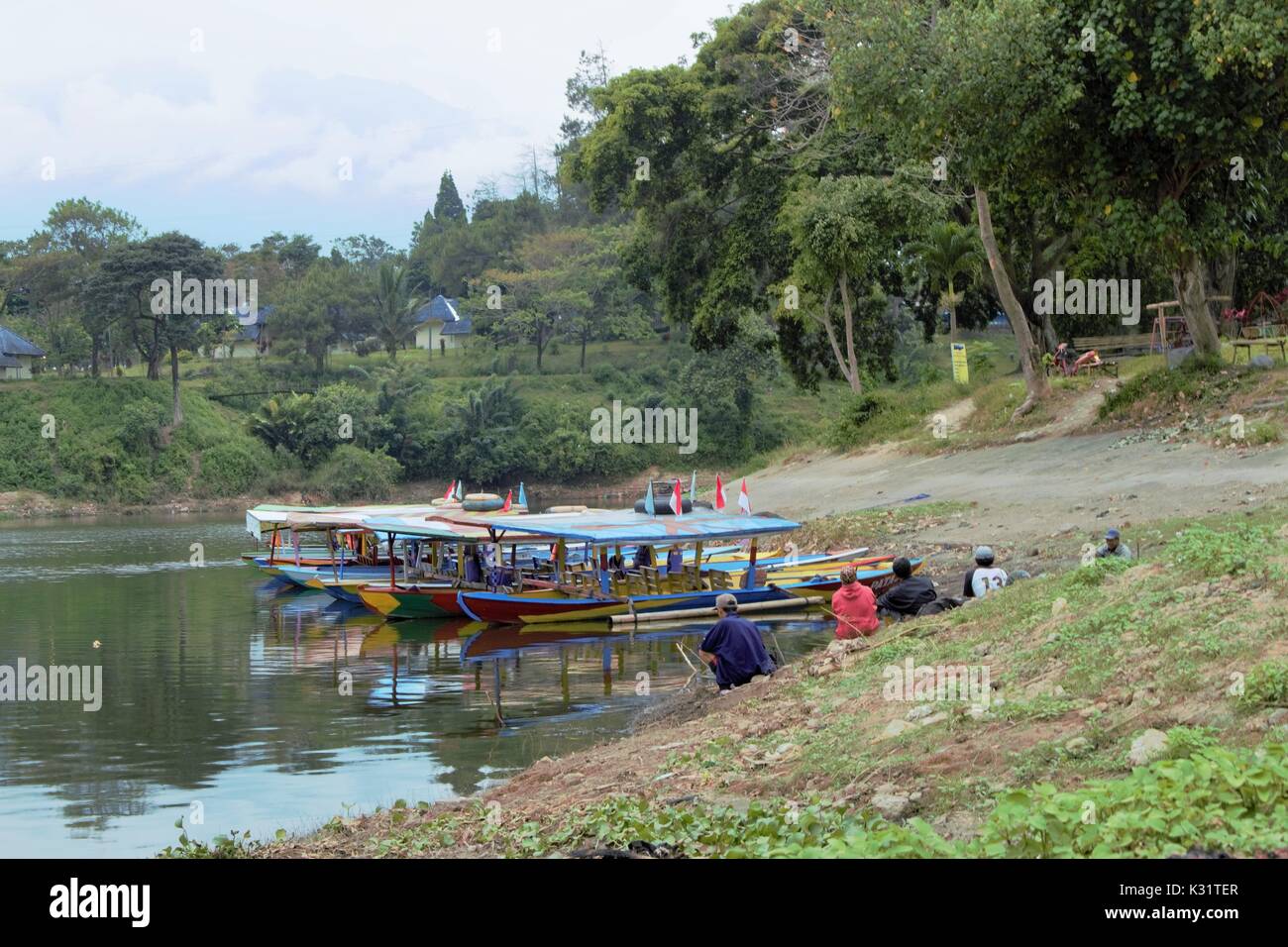 Selorejo lake tourist destination, in Malang Indonesia Stock Photo - Alamy