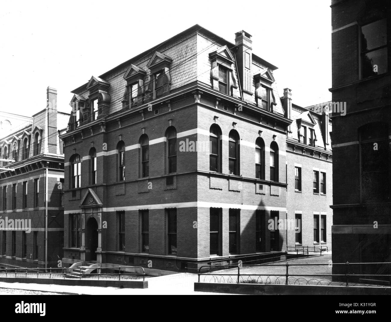 Grayscale photograph from the Chemistry Building at Old Campus Johns ...
