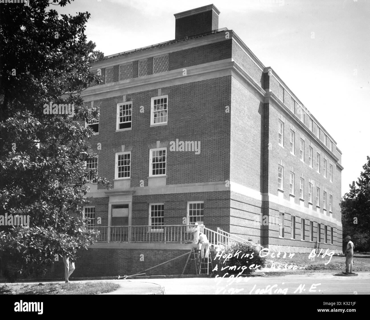 Exterior of Macaulay Hall, an academic building on the Homewood campus ...
