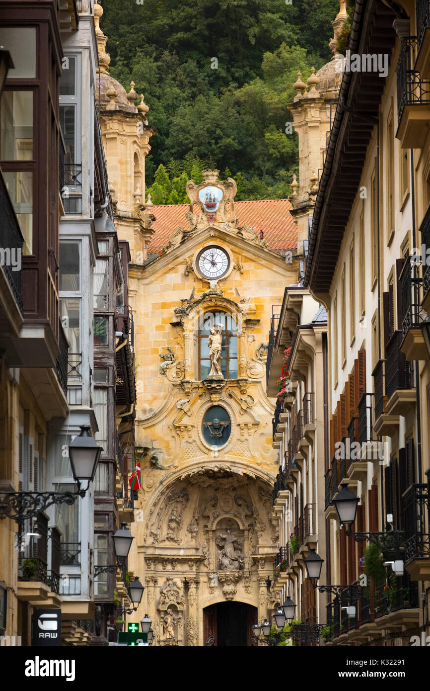 Santa María del Coro Basilica church, Baroque style, Old Town, San ...