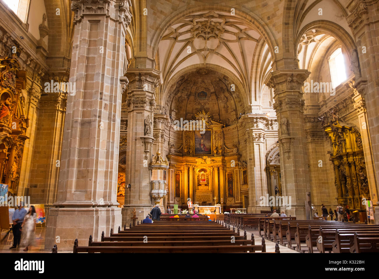 Santa María del Coro Basilica church, Baroque style, Old Town, San ...