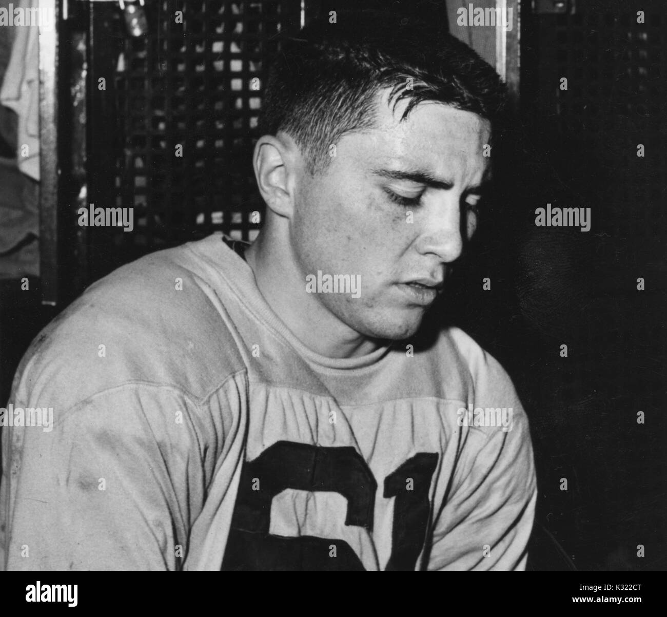 Candid portrait of Johns Hopkins University freshman lacrosse attackman ...