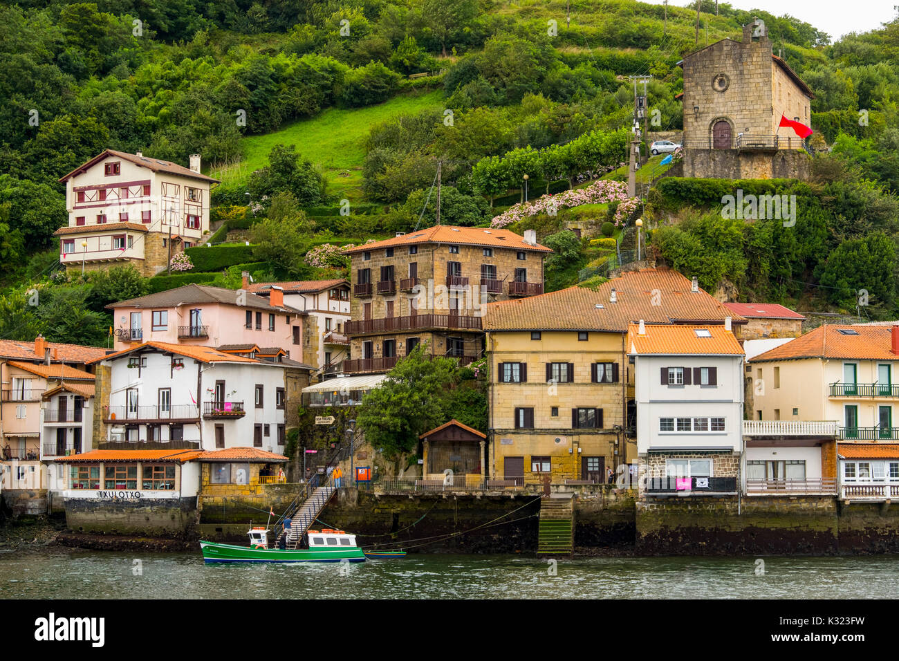 Pasaia Donibane. Fishing village of Pasajes de San Juan. San Sebastian ...