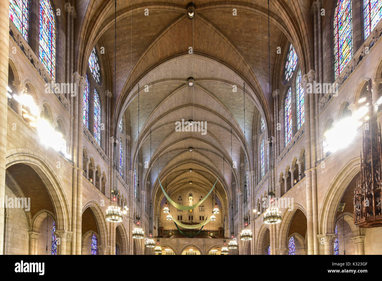 Riverside Church of New York City, USA. Riverside Church is a Christian ...