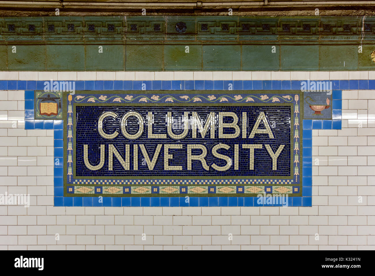 New York City - August 19, 2017: 116th Street Subway Station, Columbia ...